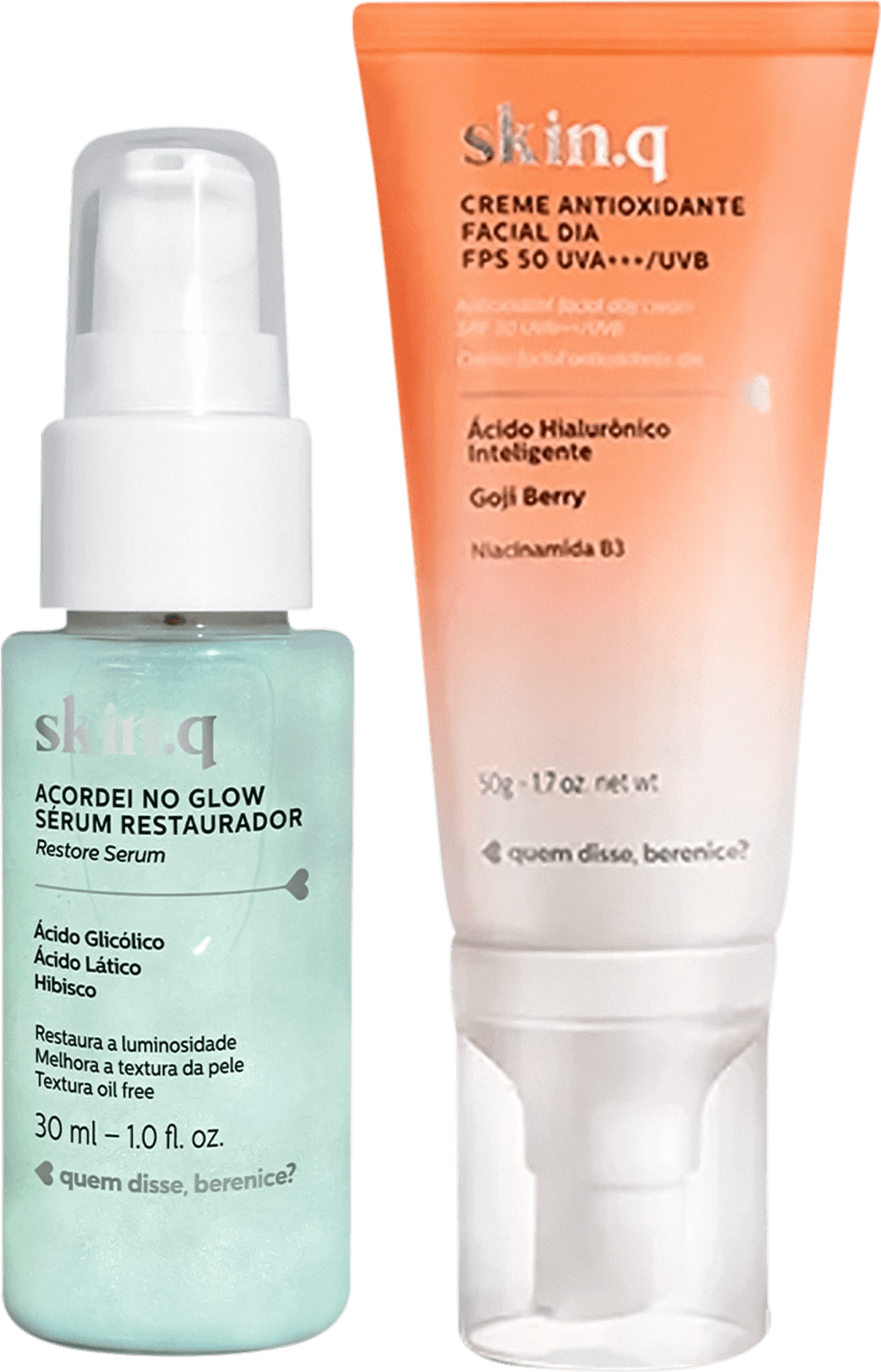 Combo Skin.q: Sérum Restaurador 30ml + Creme Facial Antioxidante 50g