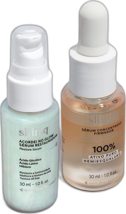 Combo Skin.q: Sérum Restaurador 30ml + Sérum Concentrado Firmador 30ml