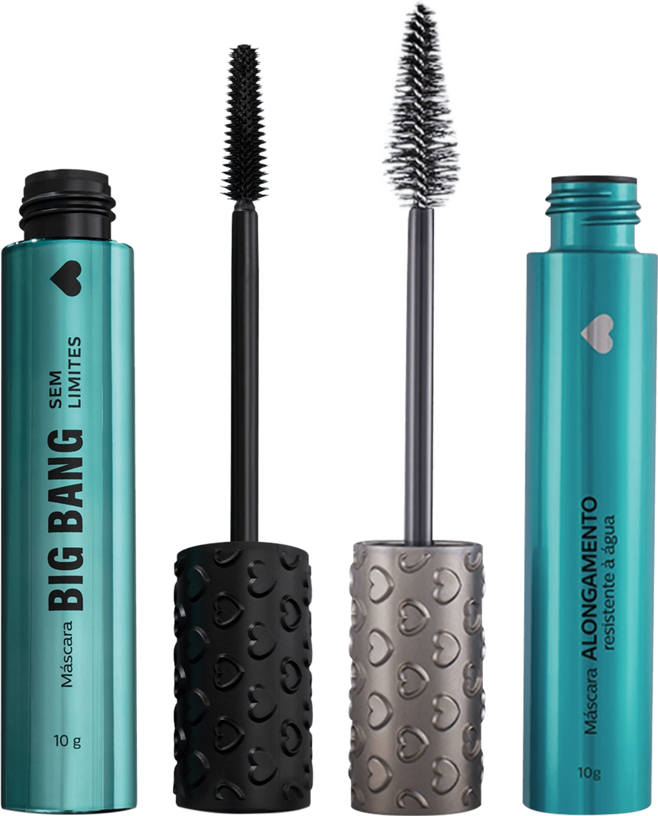 Combo Máscara de Cílios: Sem limites 10g + Resistente à Àgua 10g QDB