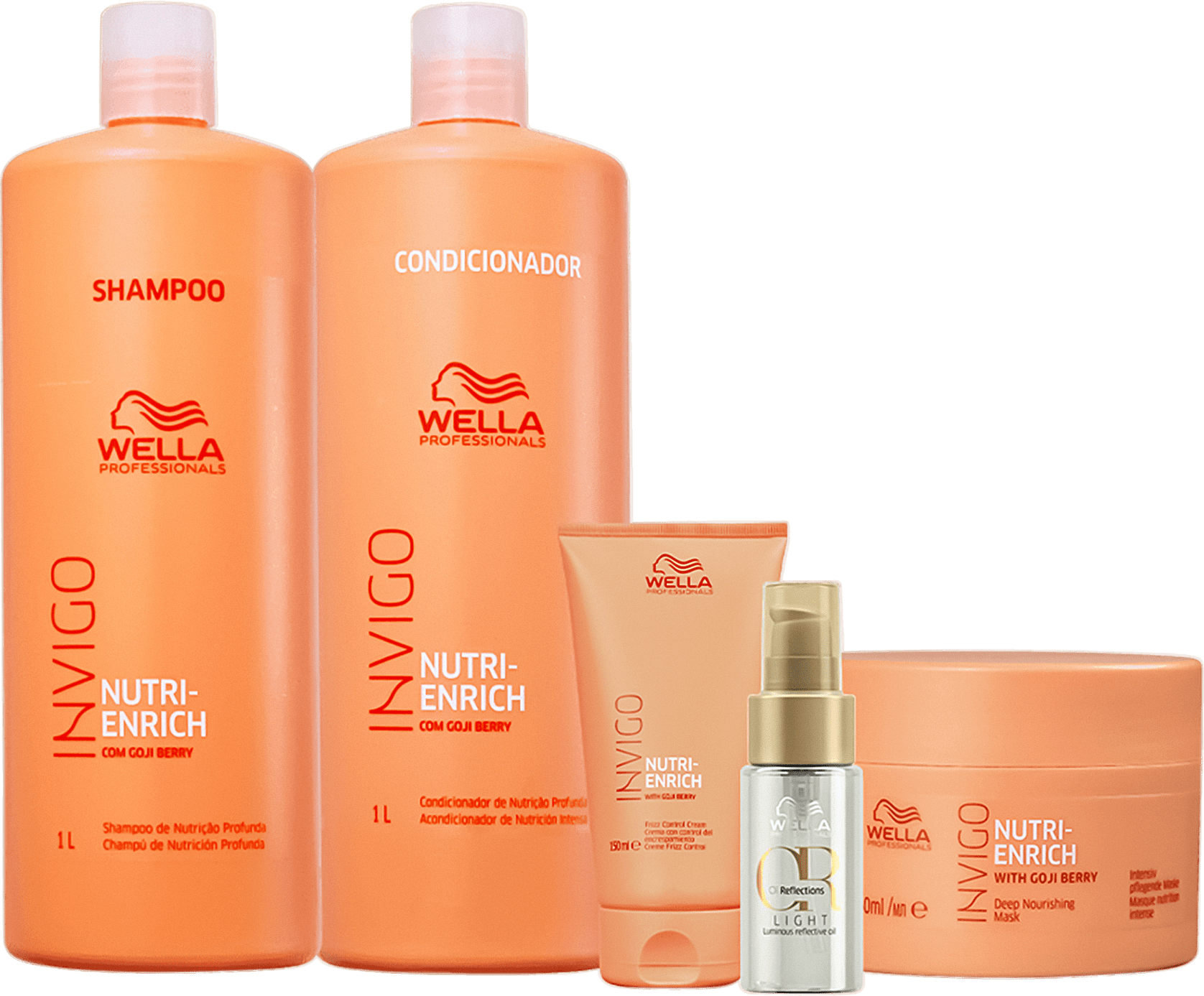 Kit Wella Professionals Invigo Nutri-Enrich Tratamento Light | Beleza ...