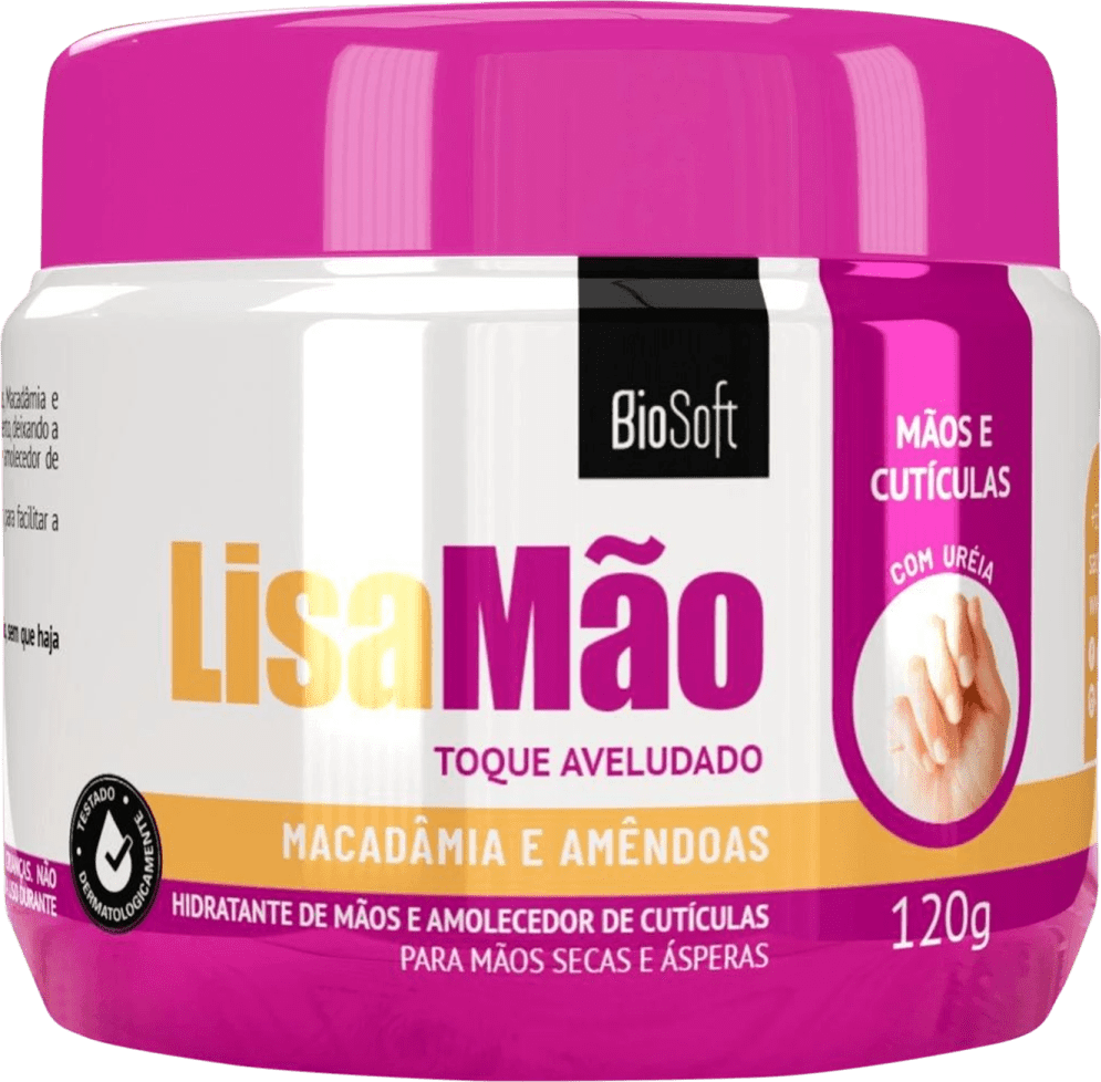 Creme para as Mãos e Cutículas Bio Soft Lisa Mão Macadâmia e Amêndoas | Beleza na Web
