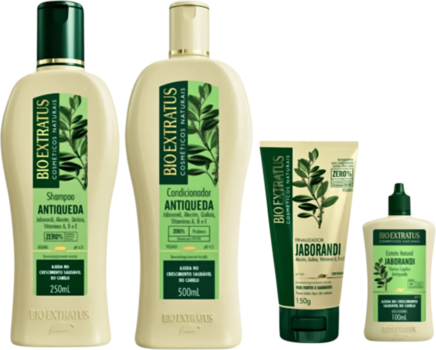 Kit Bio Extratus Jaborandi Antiqueda Finalizador (4 produtos)