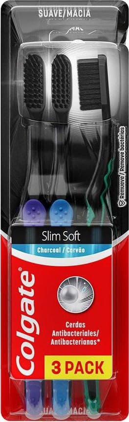 Kit Colgate Slim Soft Black Com Infusão de Carvão | Beleza Na Web