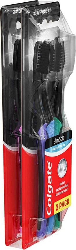 Kit Colgate Slim Soft Black Com Infusão de Carvão | Beleza Na Web