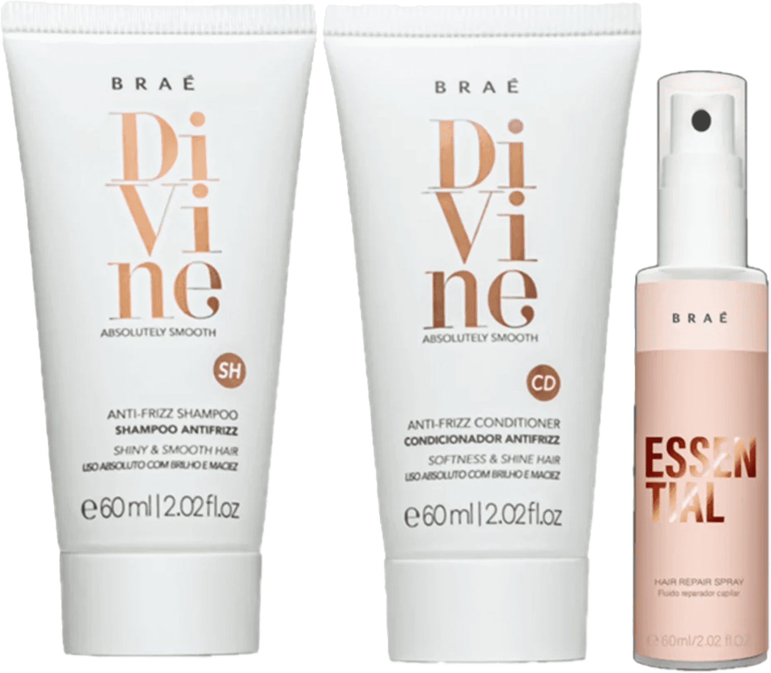 Kit Braé Divine Essential Trio Mini | Beleza Na Web
