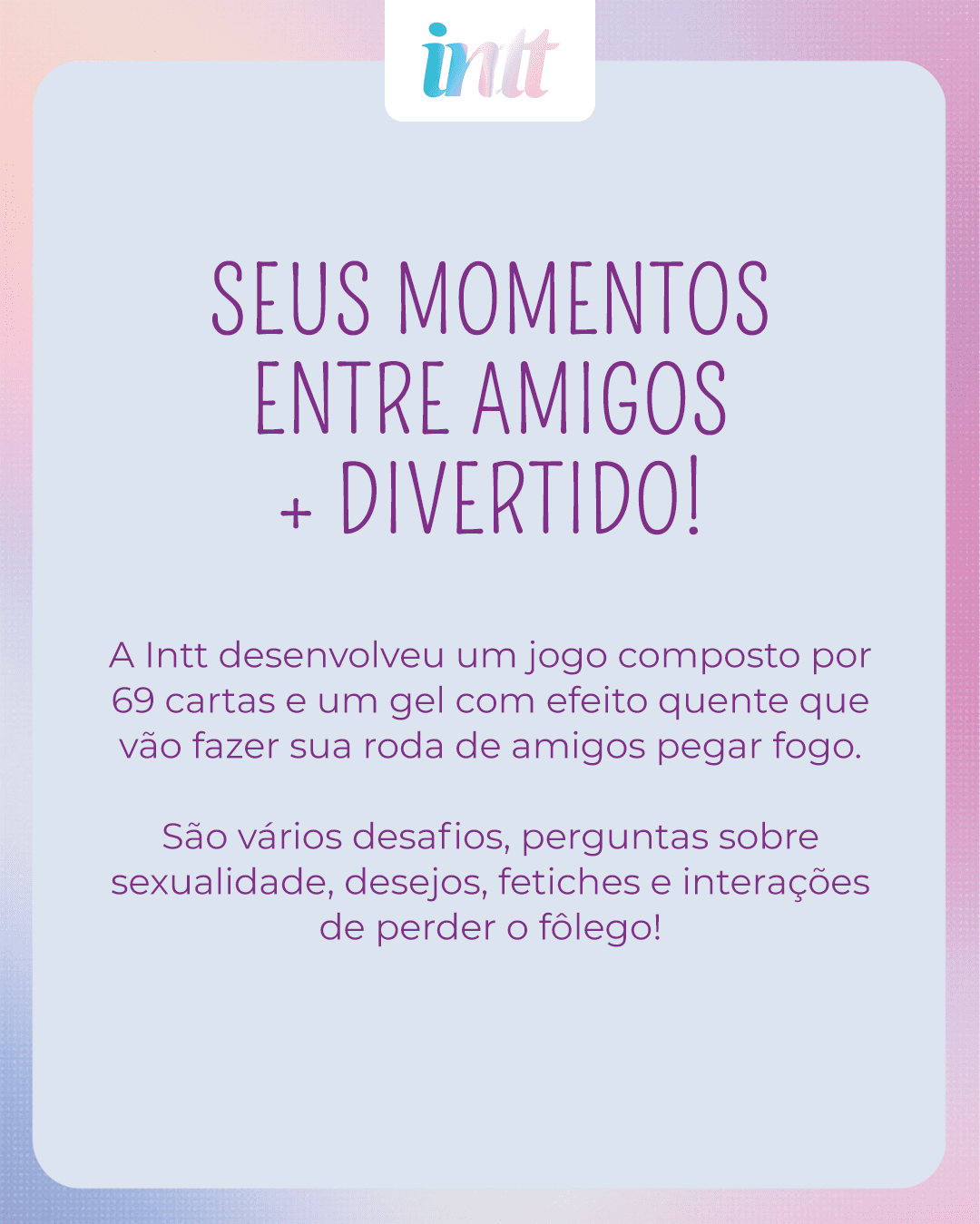Jogo de Cartas Erótico Intt Clímax | Beleza na Web