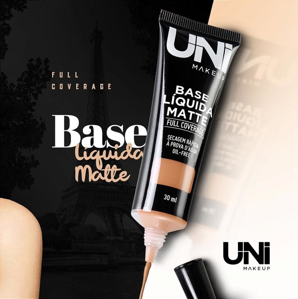 Uni Makeup Base Líquida Matte Full Coverage C02 30ml