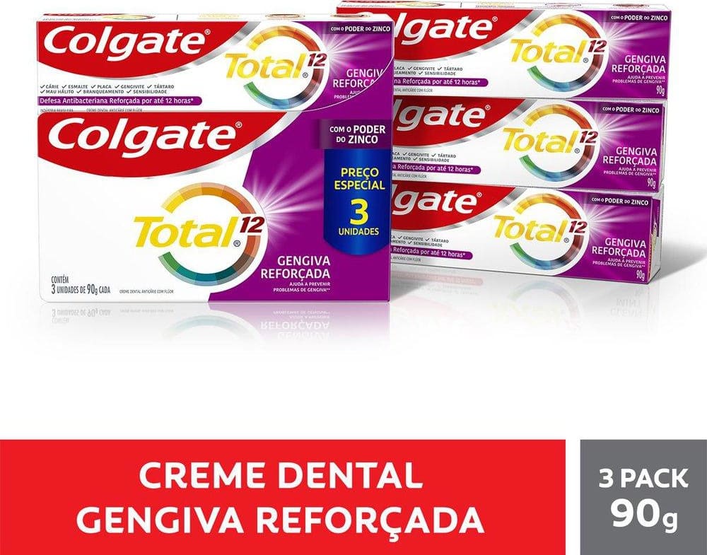 Kit Colgate Total 12 Gengiva Reforçada | Beleza Na Web