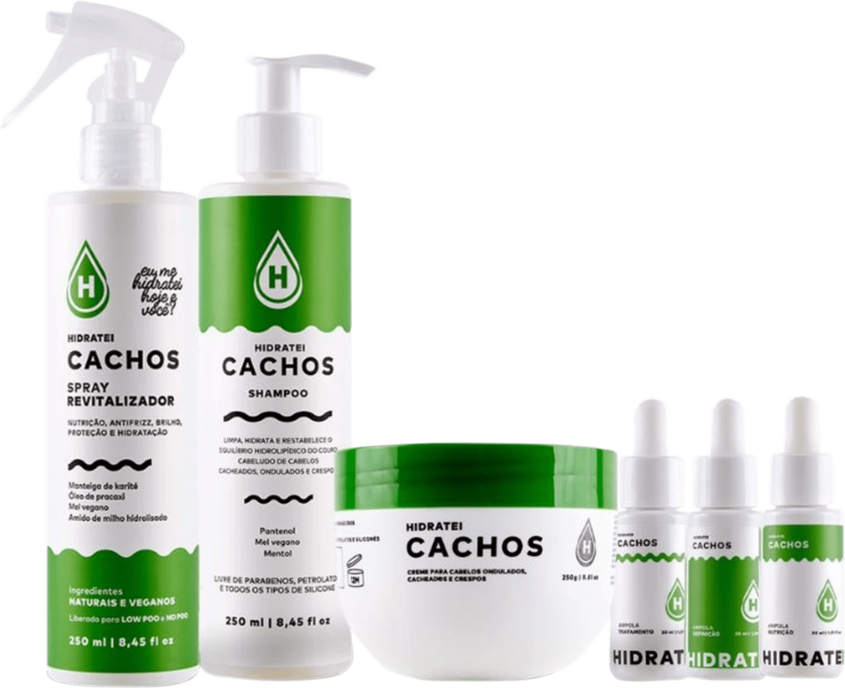 Kit Hidratei Cachos Completo | Beleza na Web