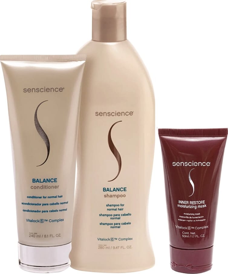 Kit Senscience Balance Inner Restore Moisturizing Mask | Beleza Na Web