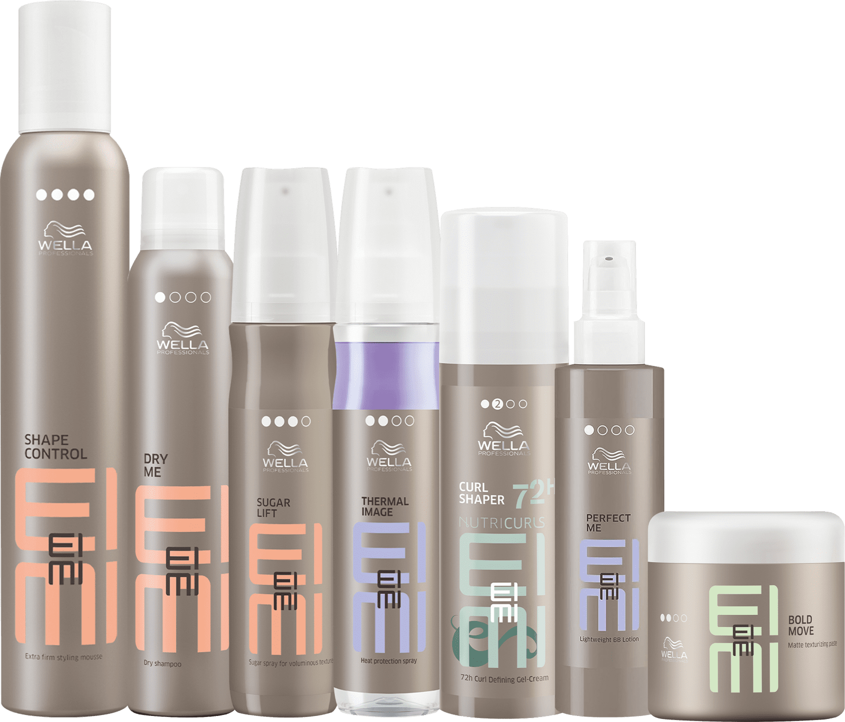 Kit Wella Professionals EIMI Spray Textura Curl Pasta Control Thermal ...