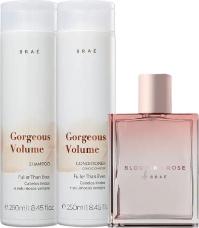 Kit Braé Gorgeous Volume + Blooming Rose Trio | Beleza na Web