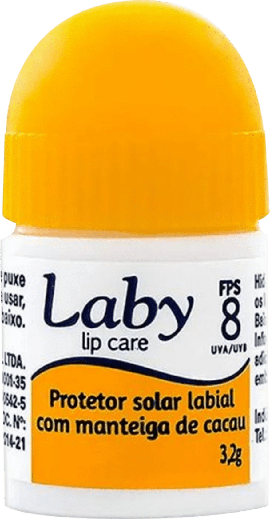 Protetor Labial Laby Lip Care Manteiga de Cacau FPS 8 | Beleza na Web
