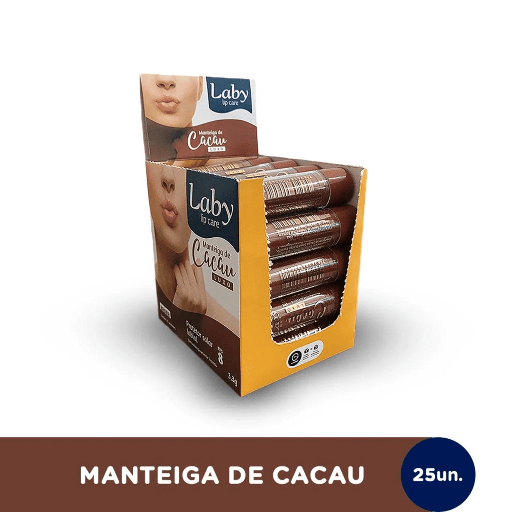 Protetor Labial Laby Luxo Manteiga de Cacau FPS 8 | Beleza na Web