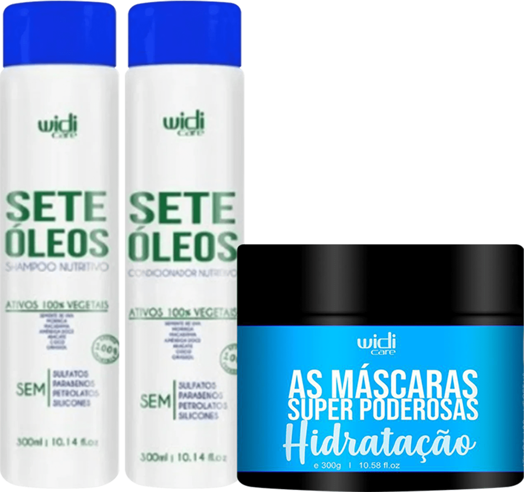 Kit Widi Care Sete Óleos & Hidratação Trio | Beleza na Web