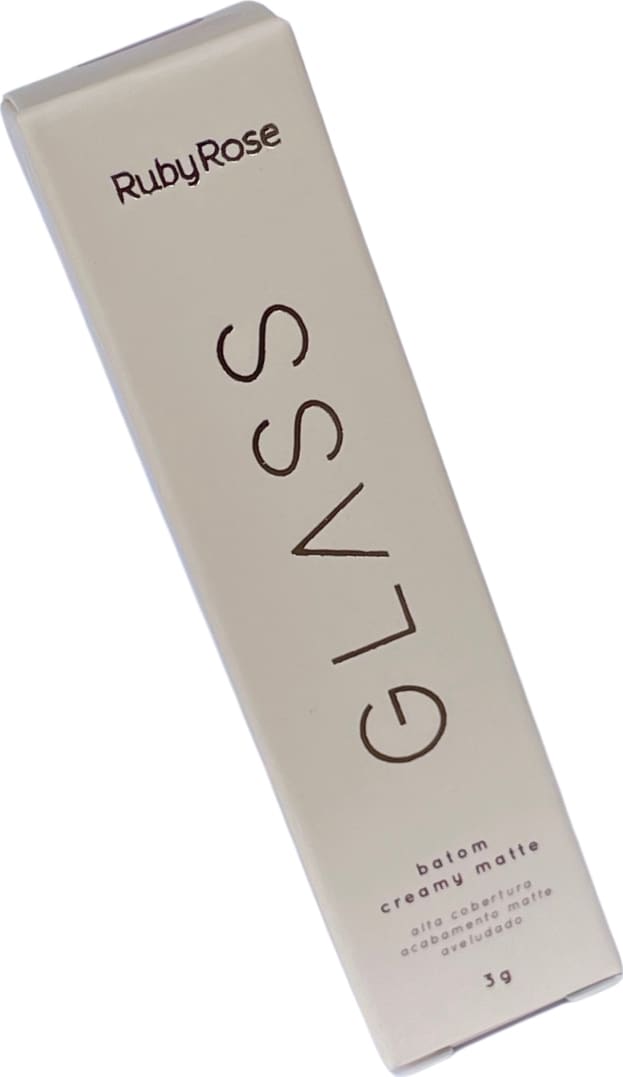 Batom Ruby Rose Glass Creamy Matte GL03 3g | Beleza na Web