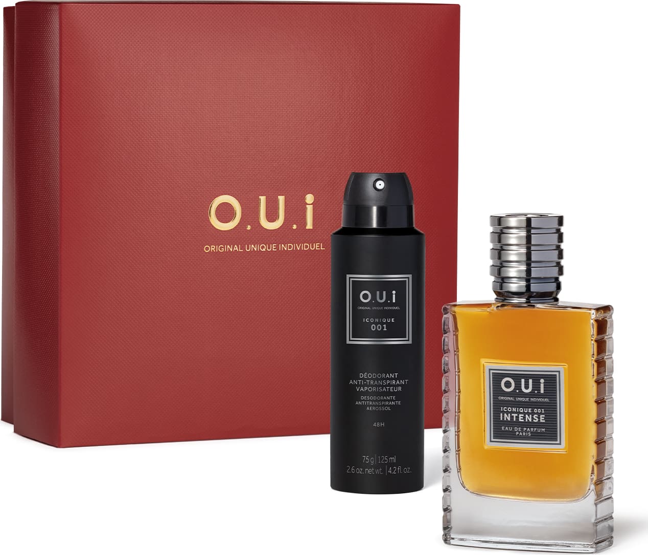 Combo Iconique 001 Intense Eau De Parfum 75ml + Desodorante Iconique ...