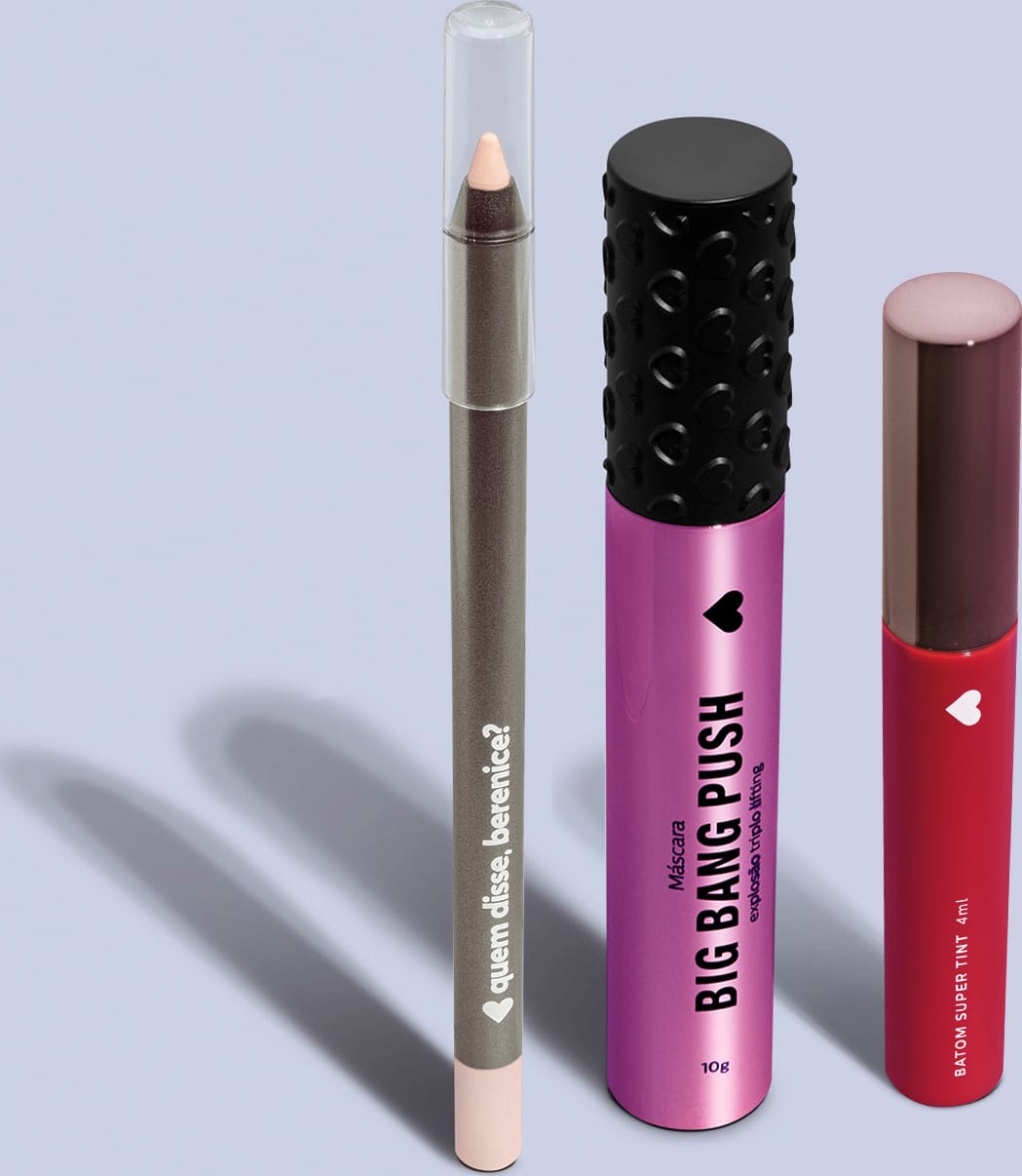Combo Make dos Sonhos: Máscara de Cílios Big Bang Push + Lápis Olhos ...