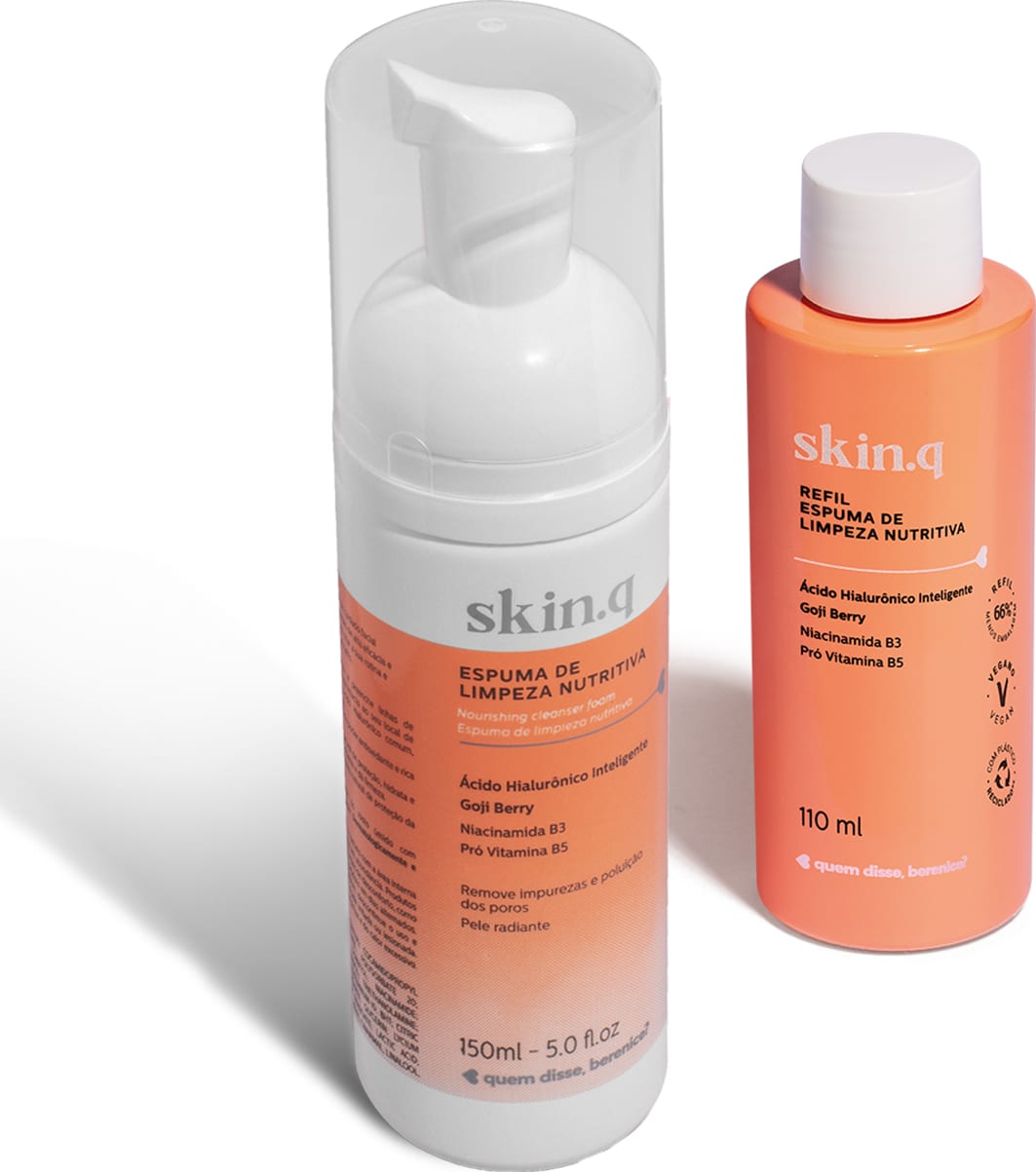 Combo Espuma de Limpeza Nutritiva Skin.q 150ml + Refil 110ml | Quem Disse, Berenice?