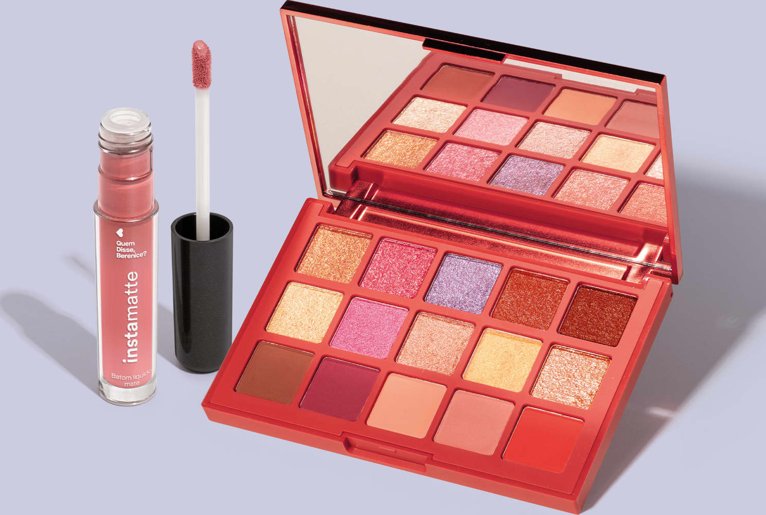 Combo Make Camaleoa: Paleta de Sombras 12g + Batom Líquido Rosetali 4ml | Quem Disse, Berenice?