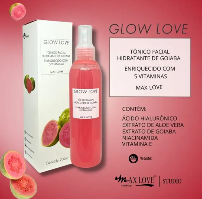 Tônico Facial Glow Love Goiaba - Max Love