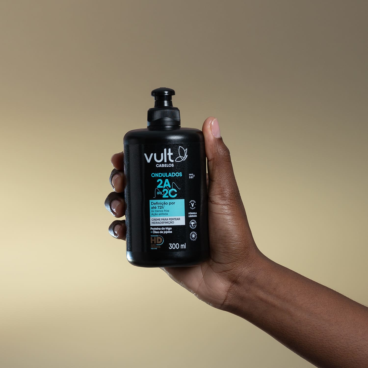 Creme de Pentear Hidradefinição Vult Cabelos Ondulados 300ml | VULT