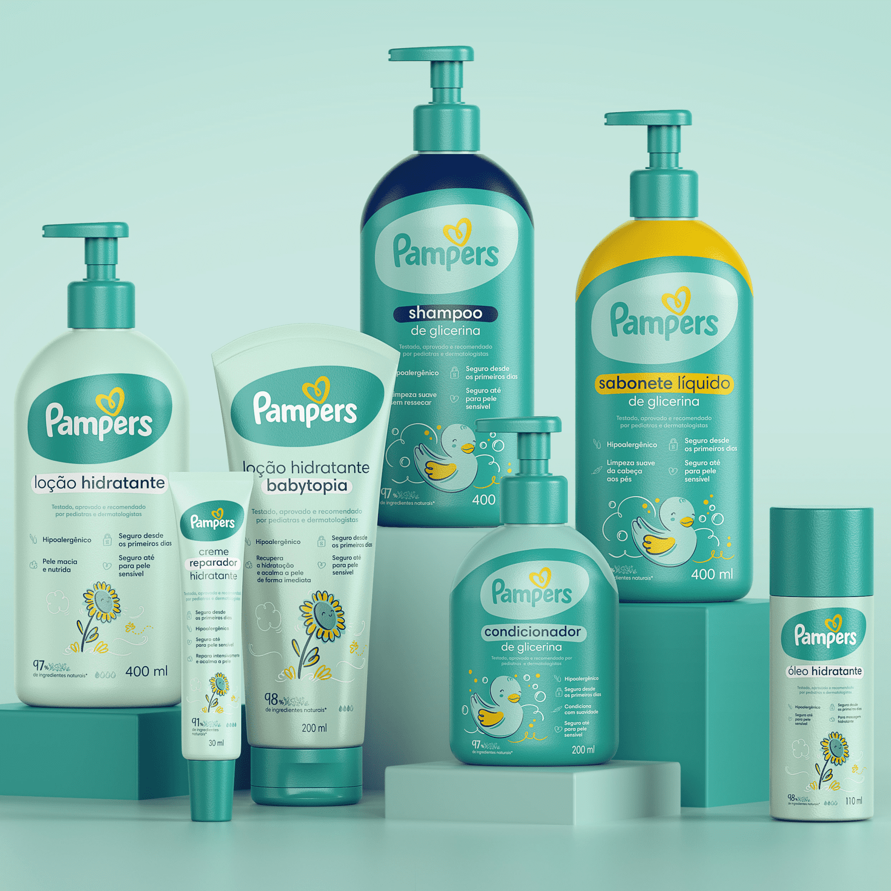 Shampoo Pampers Glicerina | Beleza na Web