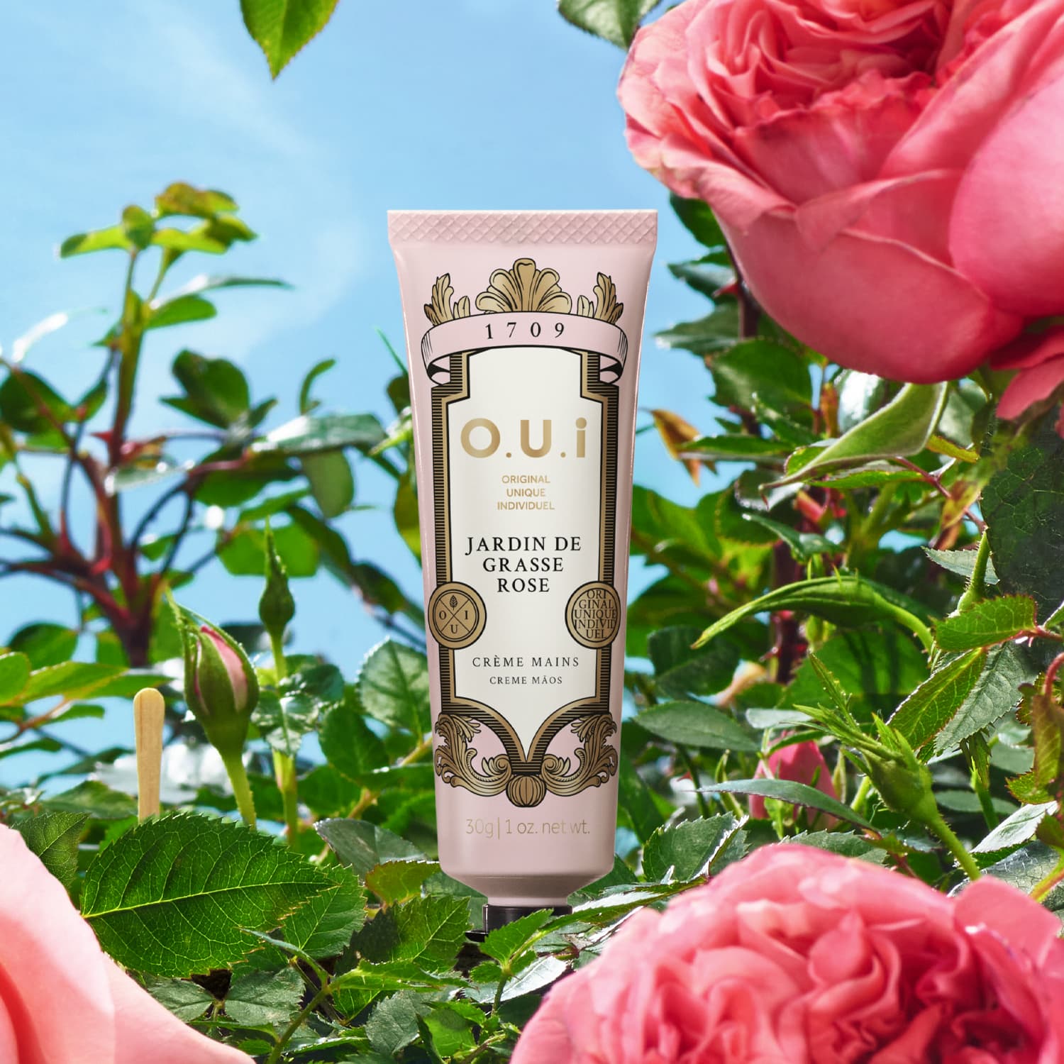 O.U.i Creme Mãos Crème Mains Jardin De Grasse Rose 30g | OUI