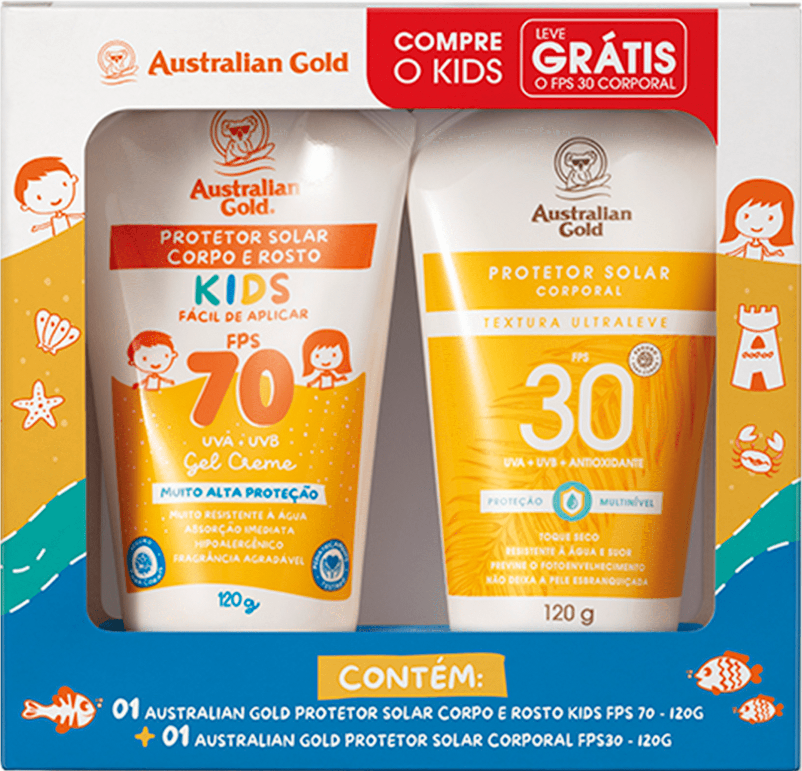 Kit Australian Gold Protetores Solares | Beleza na Web