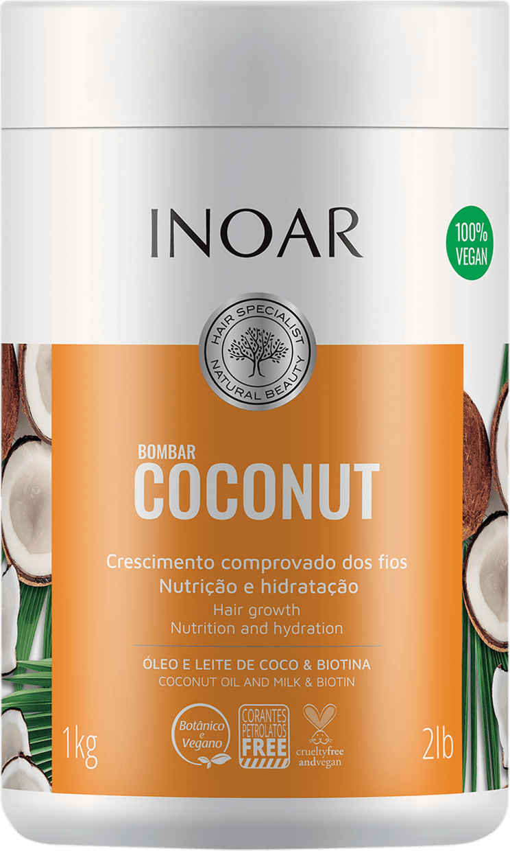 Máscara Inoar Bombar Coconut | Beleza na Web