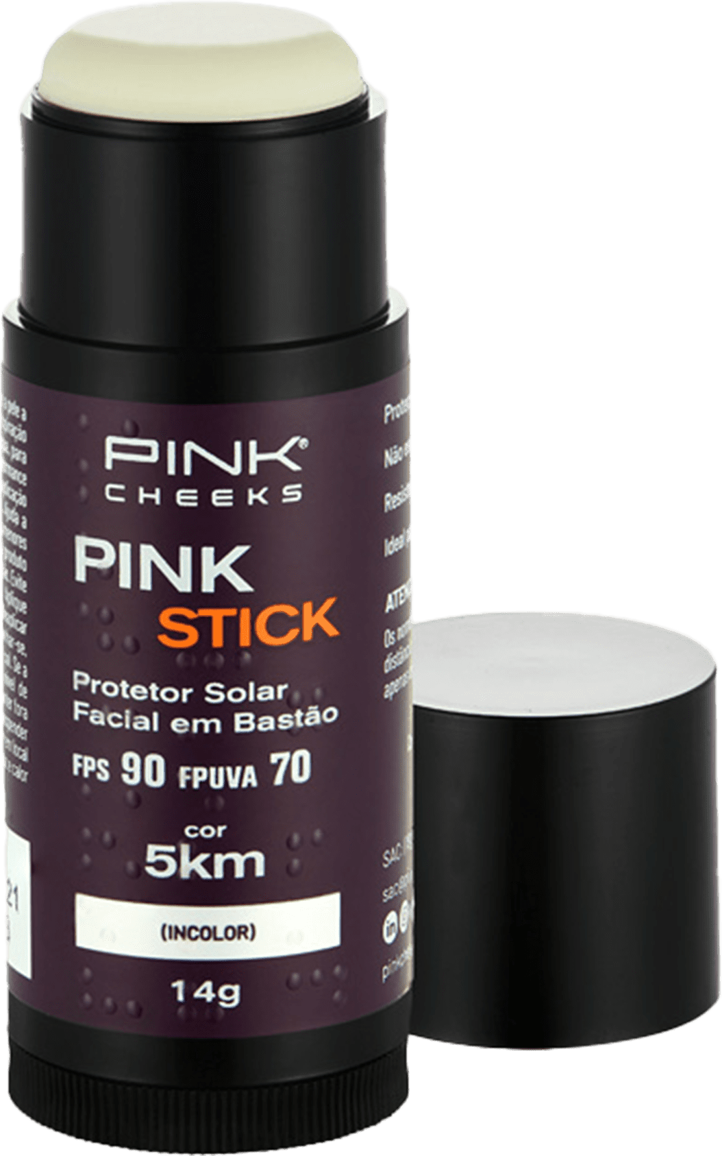 Protetor Solar Pink Cheeks Pink Stick FPS 90 | Beleza na Web