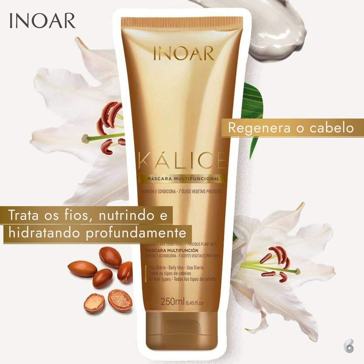 Máscara Inoar Kálice Multifuncional | Beleza Na Web PRO