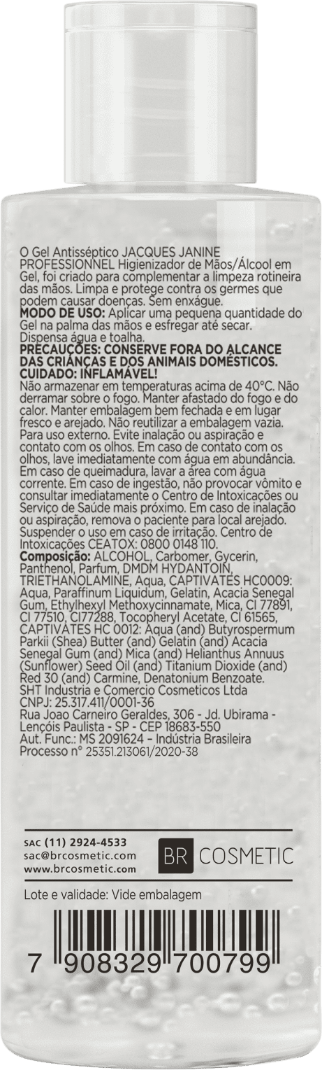 Gel Antisséptico Jacques Janine 70% | Beleza na Web