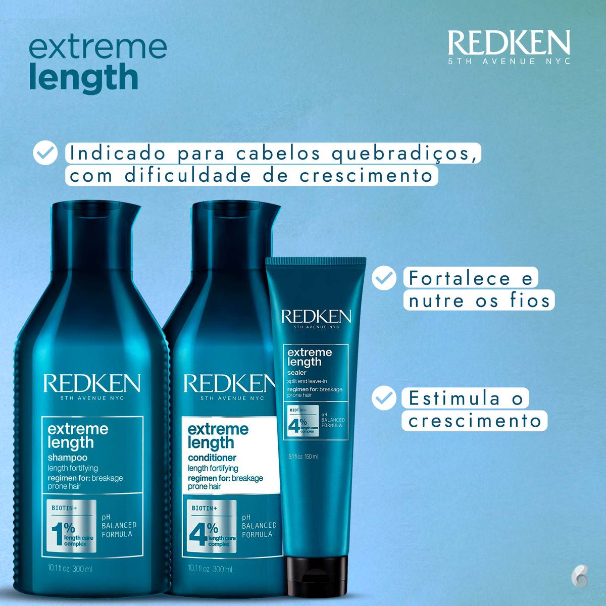 Kit Redken Extreme Length Trio | Beleza Na Web PRO PRO