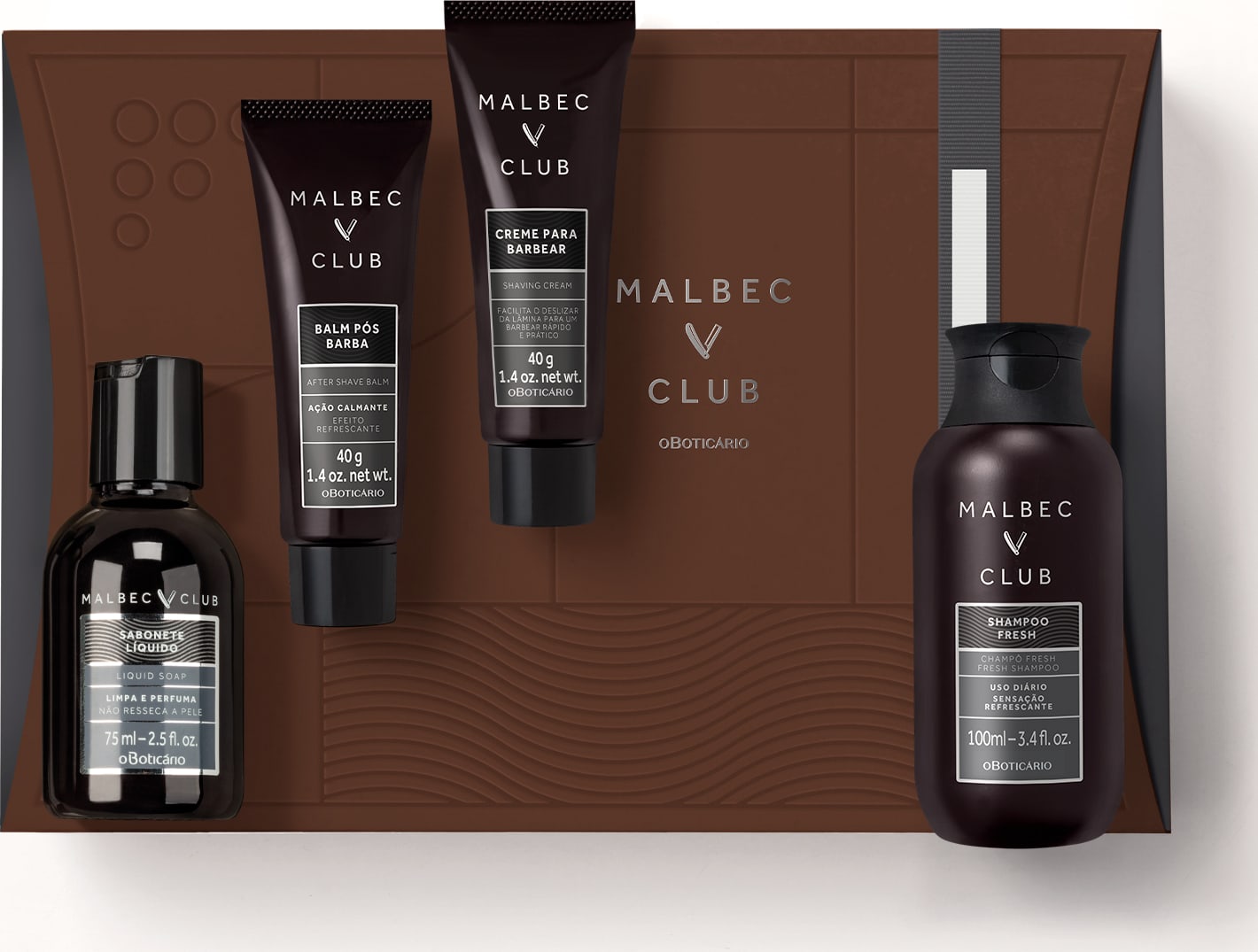 Kit Presente Malbec Club (4 itens) | O Boticário