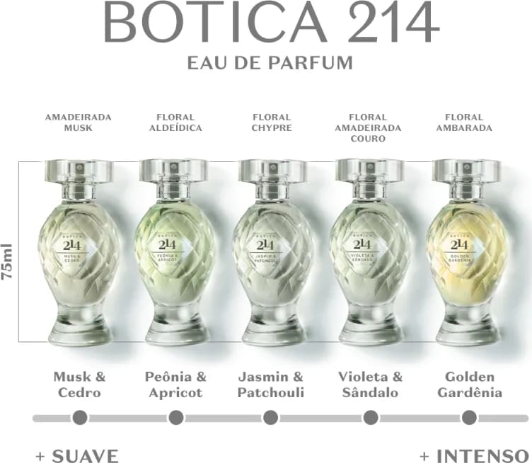 Botica 214 Peônia & Apricot Eau de Parfum 75ml | O Boticário