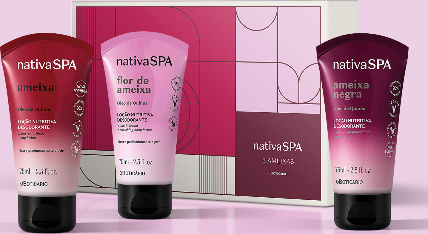 Kit o Boticário Nativa SPA Ameixa Mini | Beleza na Web