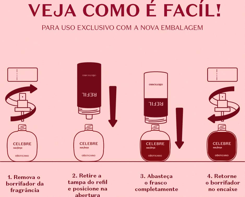 Refil Celebre Sua Força Desodorante Colônia Feminino 100ml | O Boticário