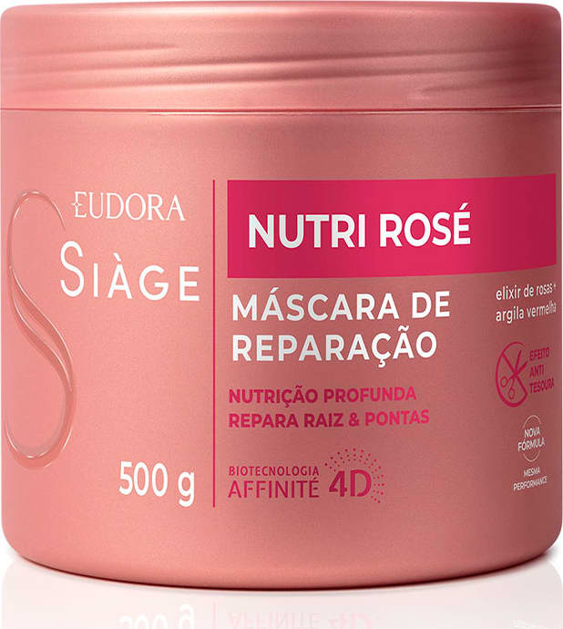 Máscara Capilar Siàge Nutri Rosé 500g | Eudora