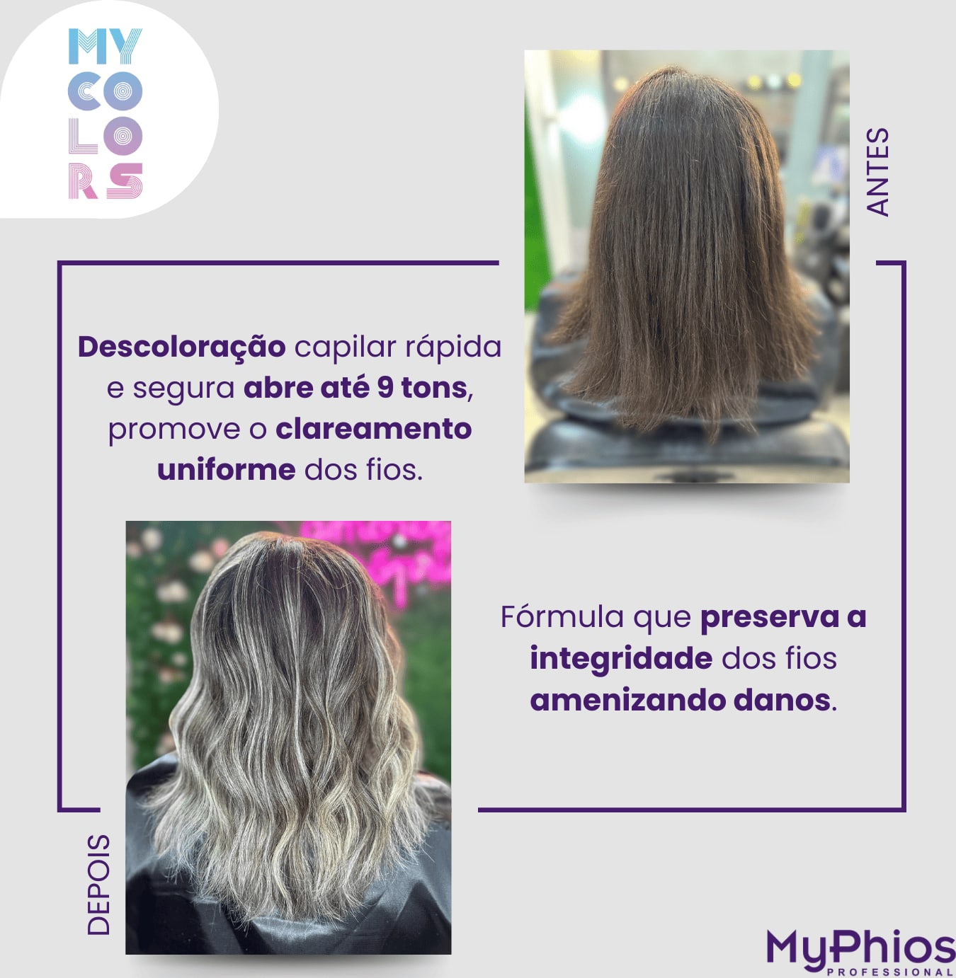 Kit OX 10 Volumes + Pó Descolorante MyColors MyPhios Professional