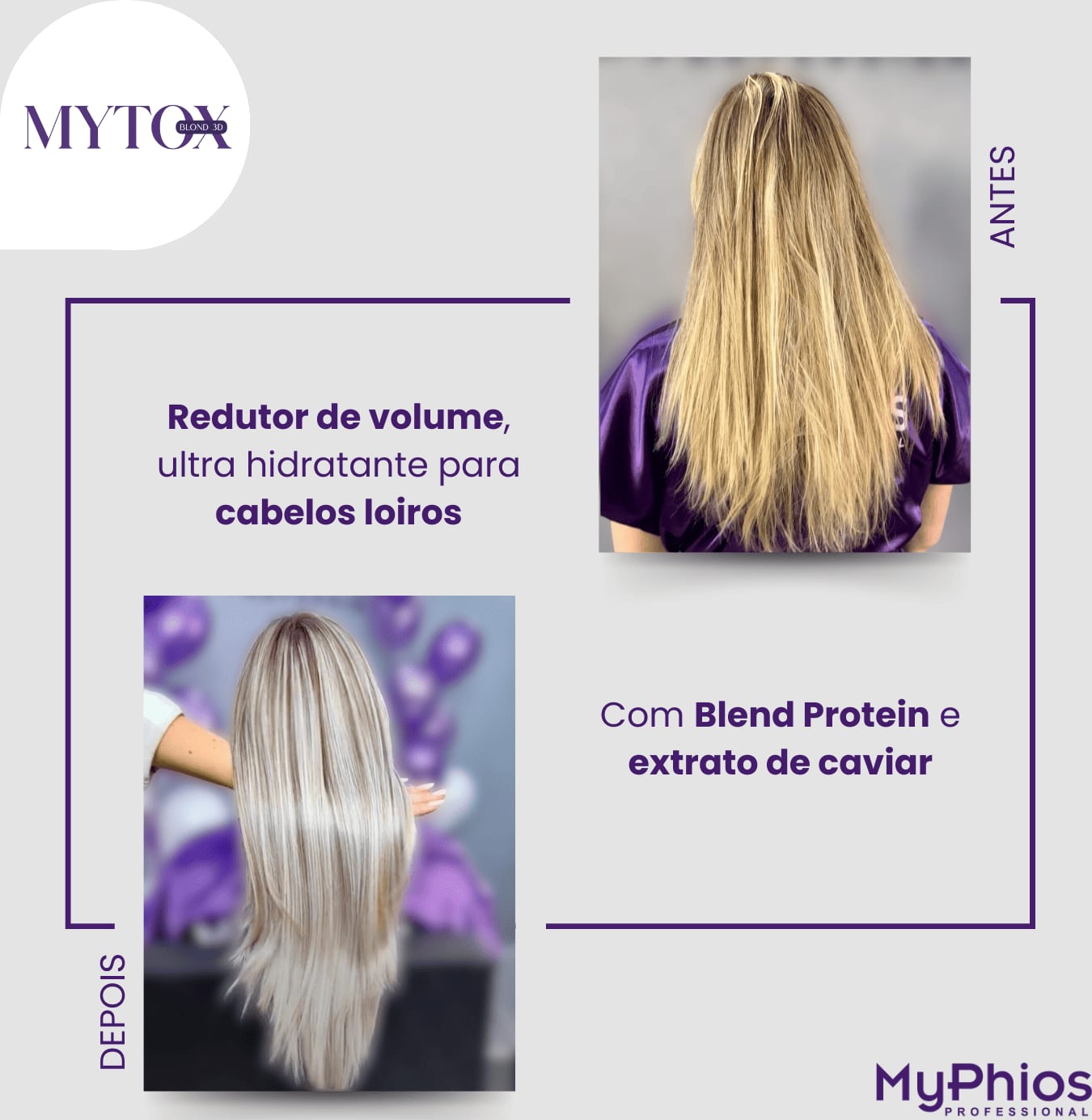 Kit Redutor de volume - MyTox Blond e Mytox 1kg