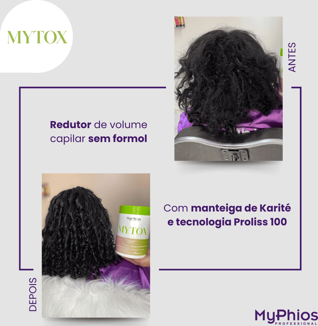 Kit Redutor de volume - MyTox Blond e Mytox 1kg
