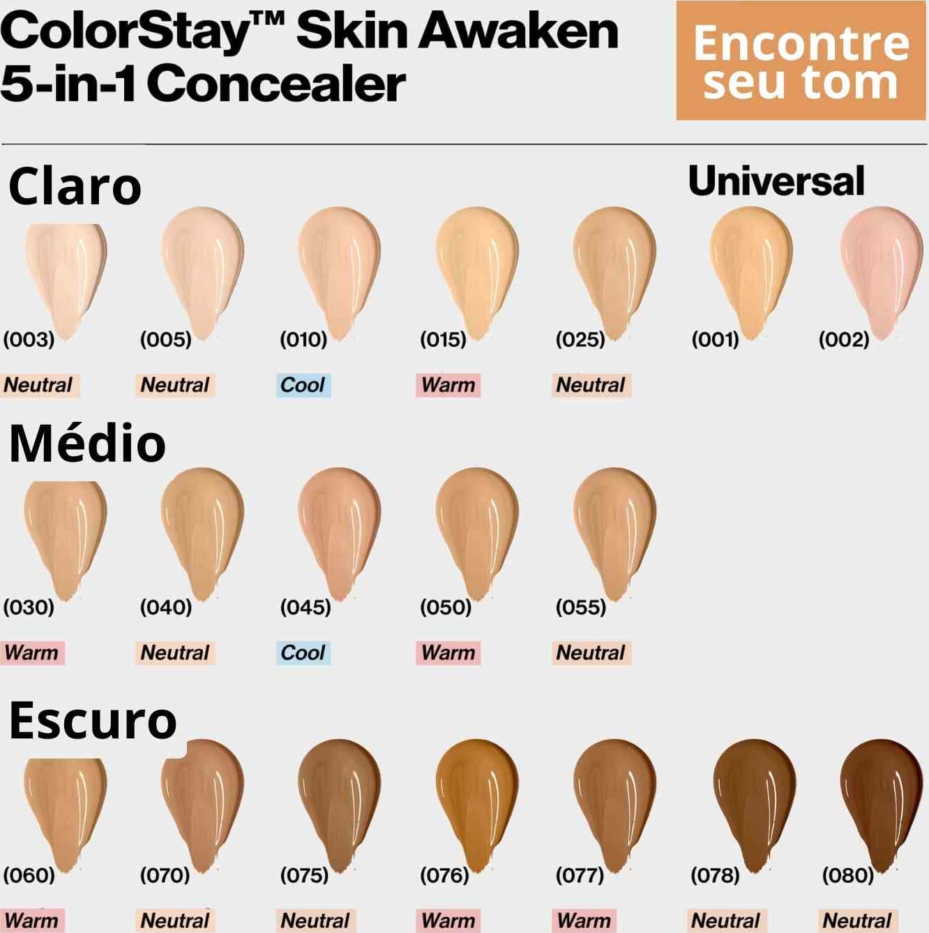 Corretivo Revlon ColorStay Skin Awaken 5 in 1 015 | Beleza na Web