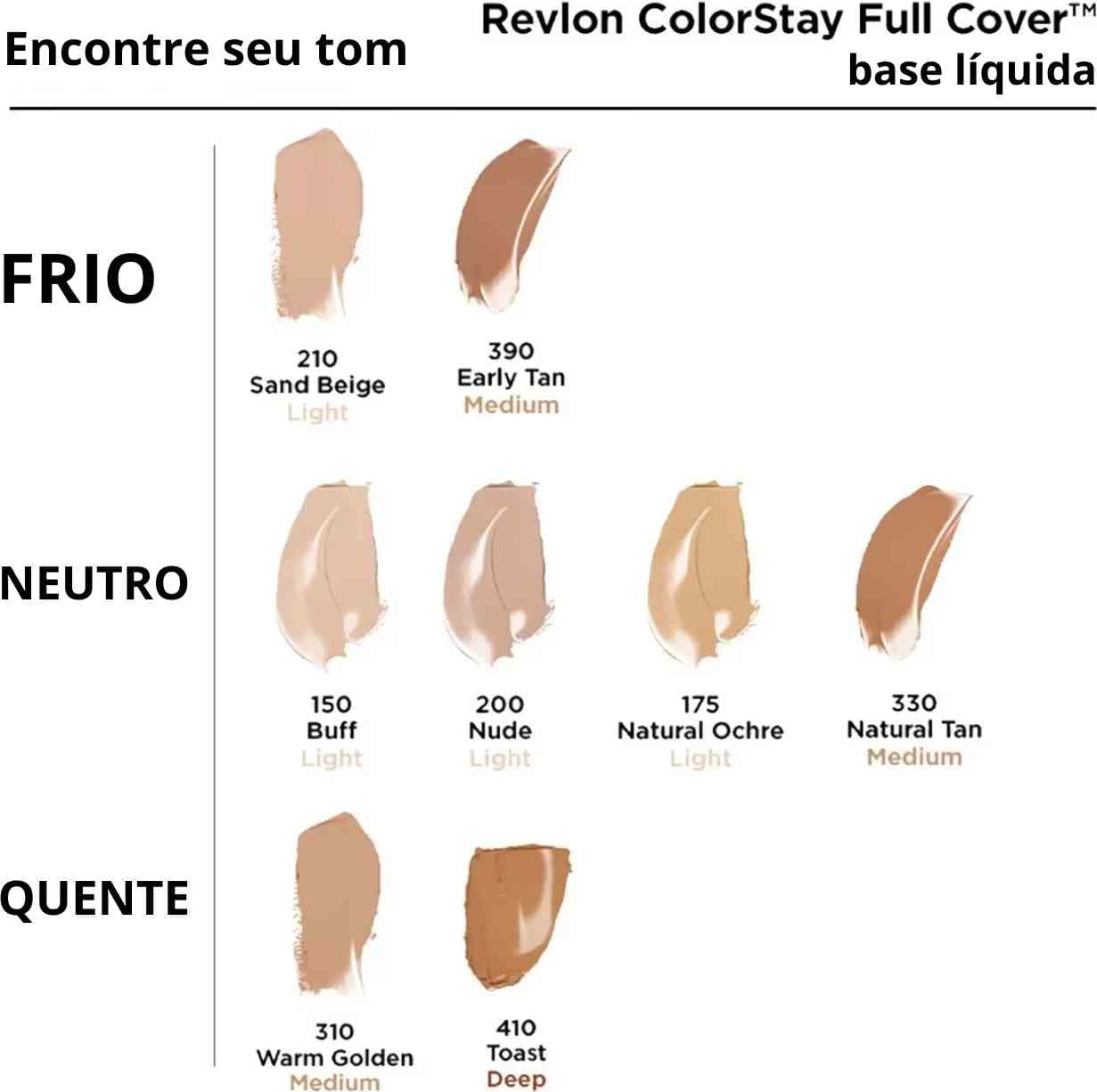 Revlon Colorstay Full Cover FPS 35 175 Natural Ochre - Base Líquida ...