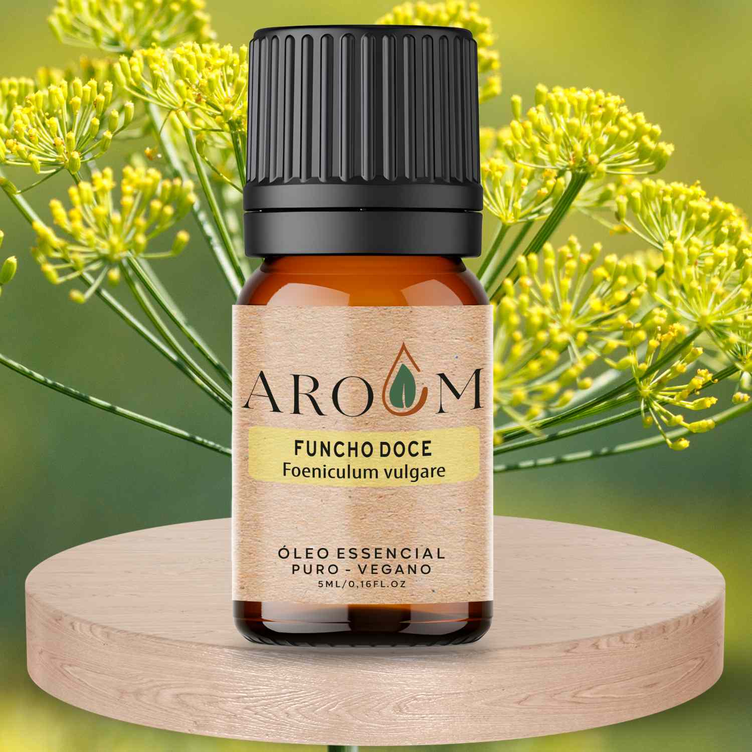 Óleo Essencial Funcho Doce Aroom - Puro 5 ML