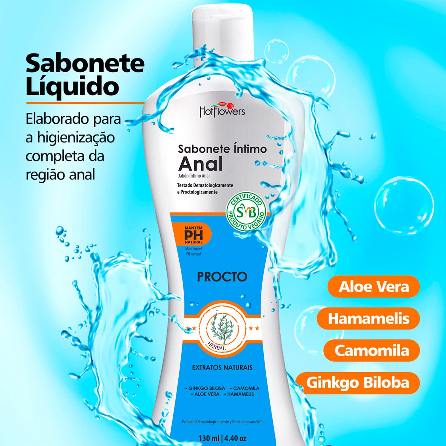 Kit Ducha Ginecológica Higiênica 200ml Sabonete Íntimo Procto 130ml ...