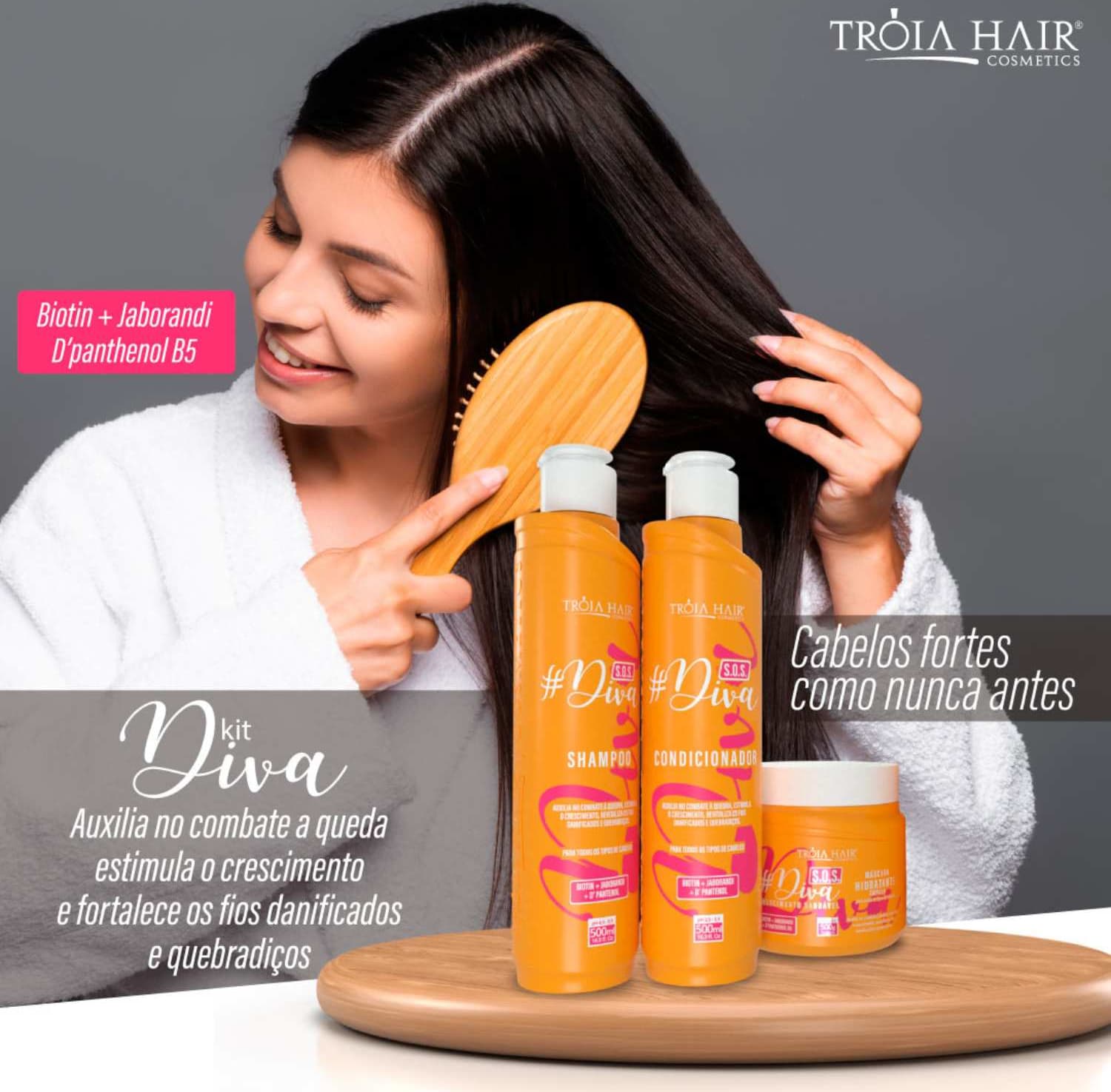 Shampoo Tróia Hair Cosmetics S.O.S Diva 500ml | Beleza na Web