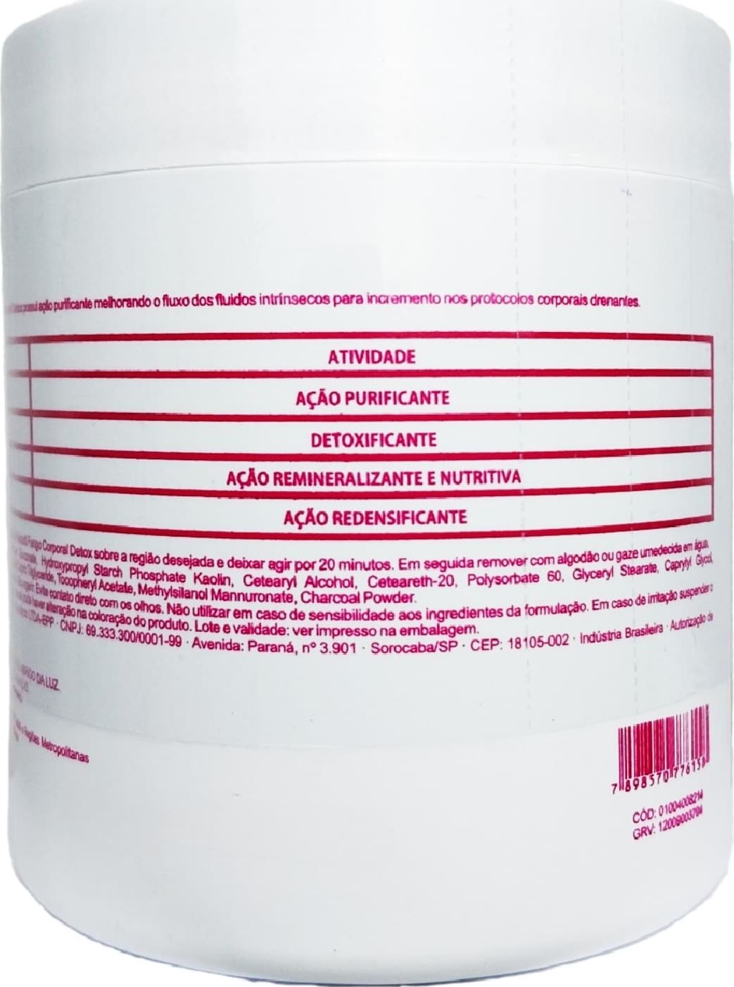 Creme de Massagem Corporal Cosmobeauty Body Redux Eco Redutti | Beleza ...