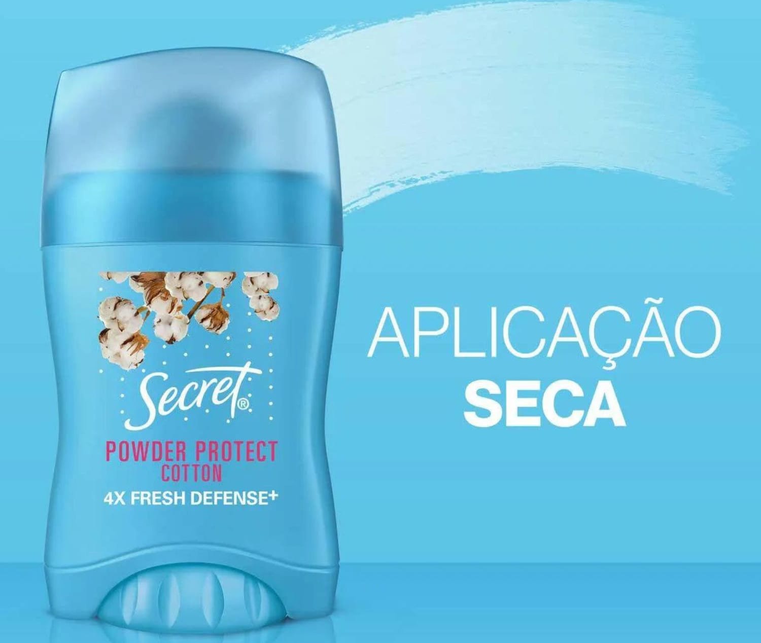 Kit 4x Desodorante Secret Powder Protect Cotton Barra 45g