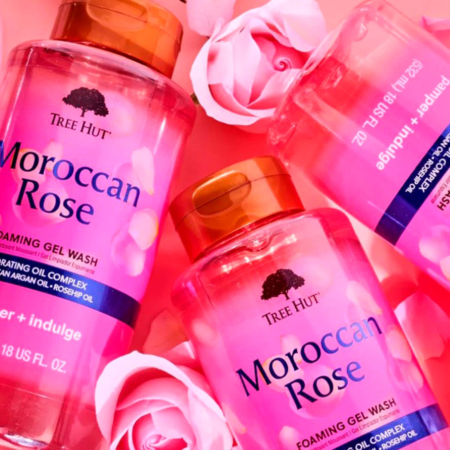 Tree Hut Moroccan Rose Foaming Gel Wash - Sabonete Corporal 532ml